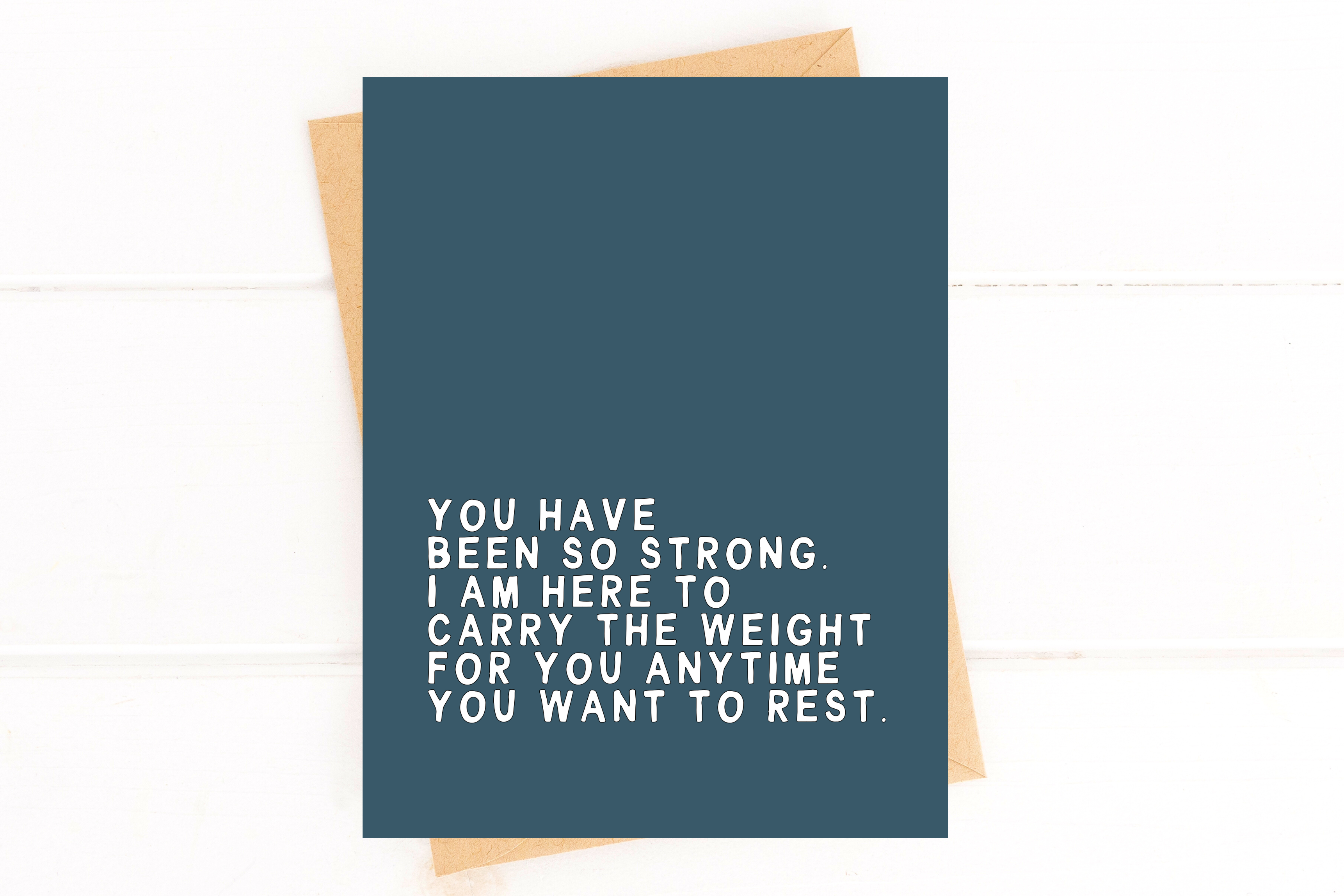 You Have Been So Strong Encouraging Grief and Sympathy Card – WeGotThis.org