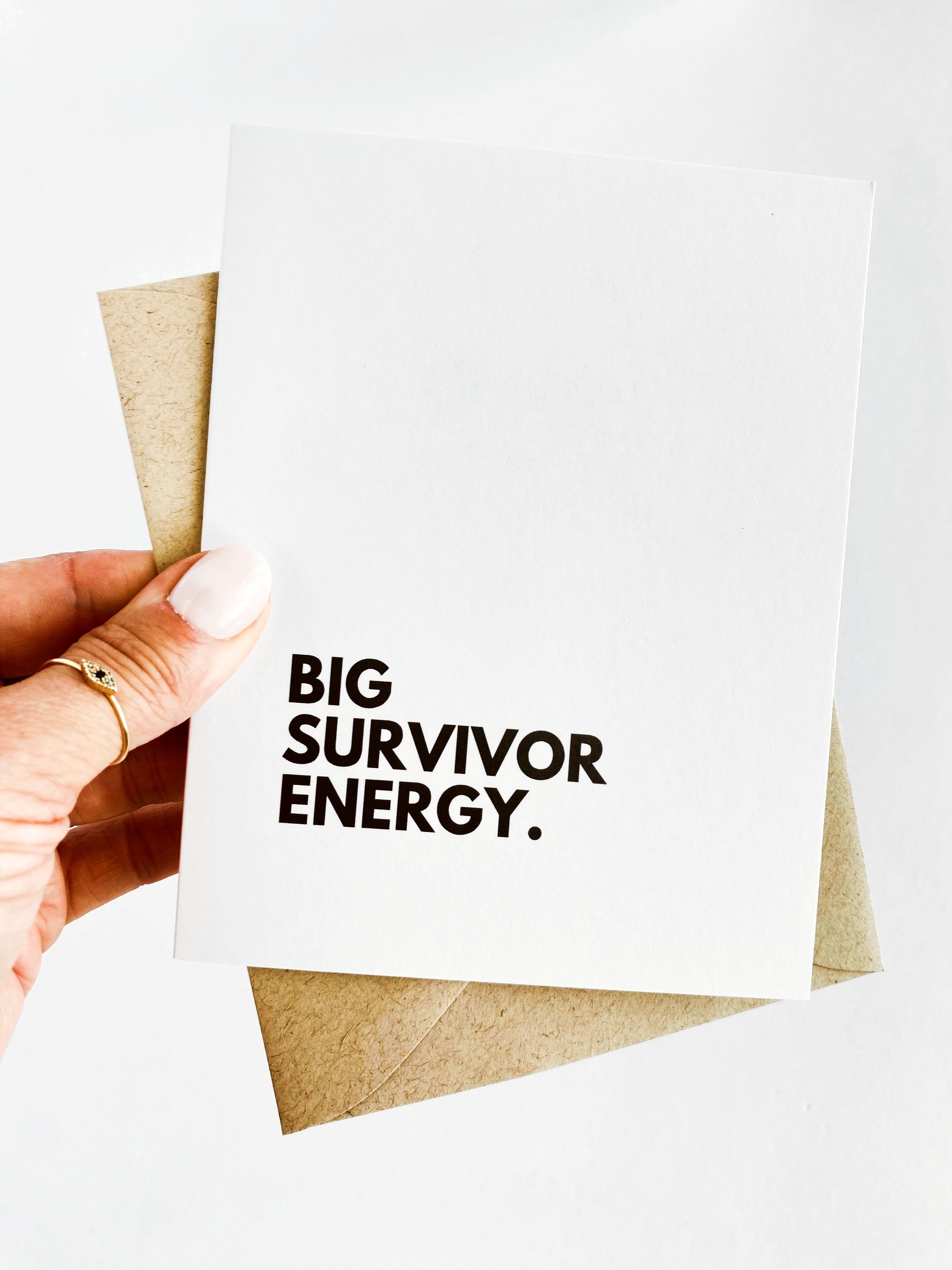 Big Survivor Energy Card Cancer Free Card Remission Congratulations Ca ...